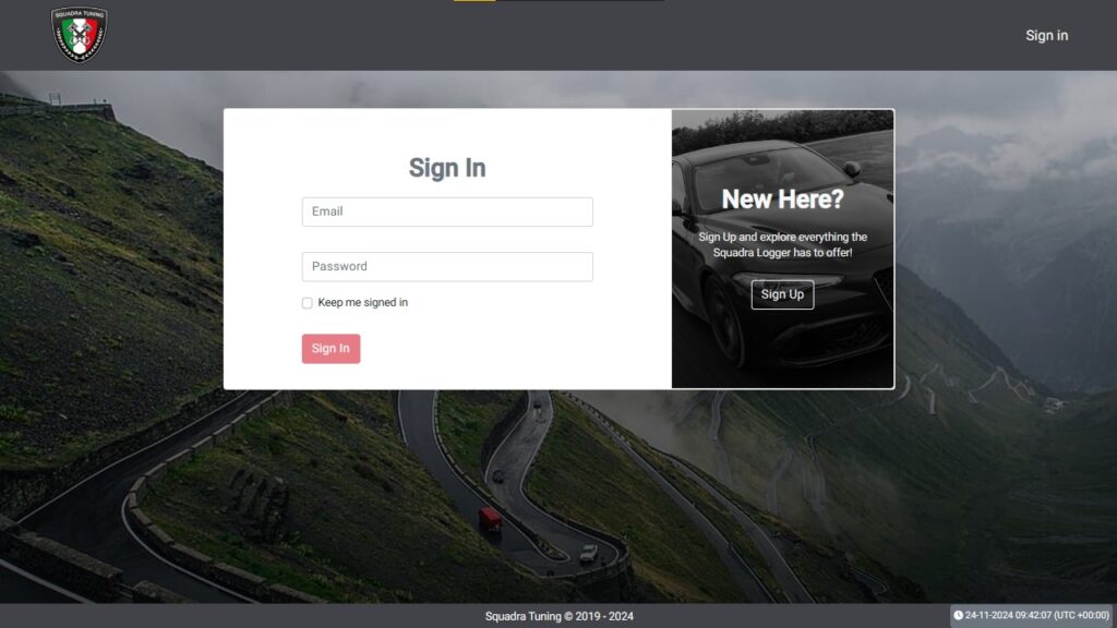 Performance Logger Dashboard - Squadra Tuning